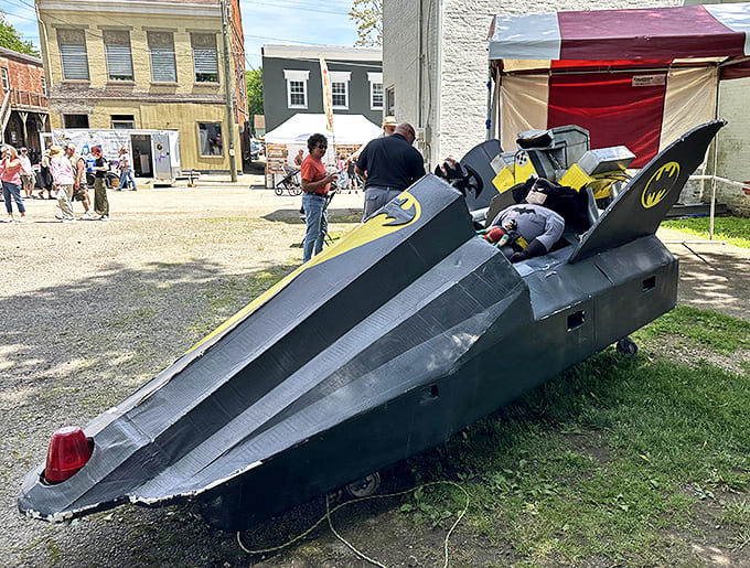 Holy waterlogged cardboard, Batman! This Dark Knight vessel proves that even superheroes aren't immune to the laws of paper absorption.