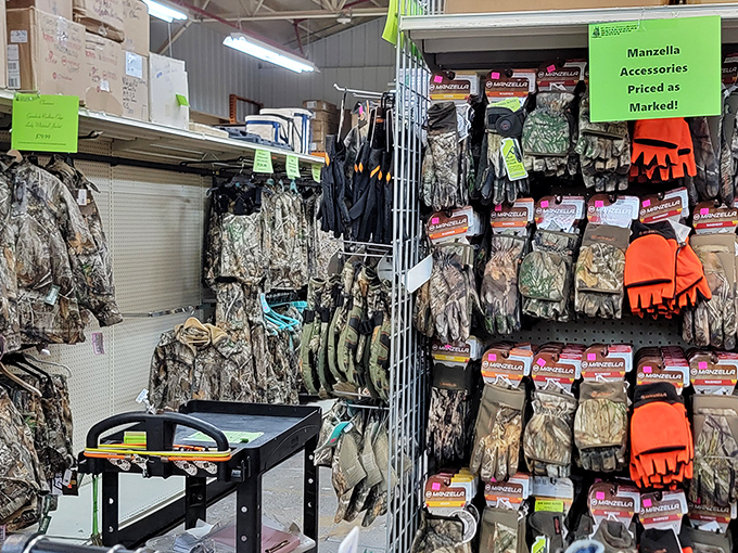 Serious hunters know camouflage is serious business. Every pattern imaginable hangs ready to help outdoorspeople blend into Michigan's diverse landscapes.