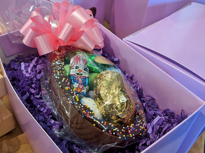 Easter baskets get a serious upgrade with chocolate creations that make the Easter Bunny look like an amateur.