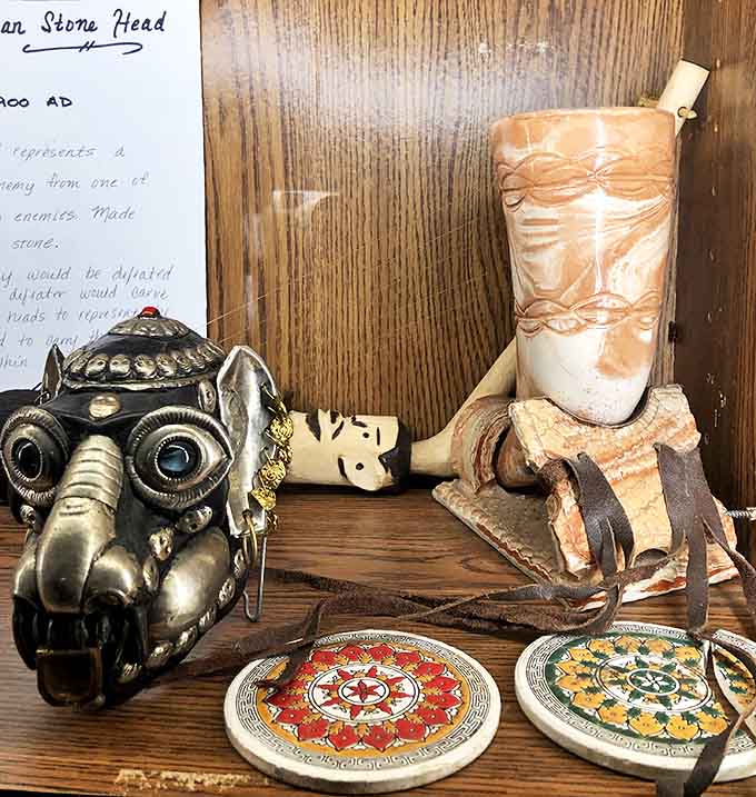 Ancient artifacts and ceremonial objects tell stories of spiritual practices across cultures, reminding us that seeking the supernatural is universal.