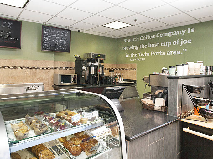 The coffee shop serves liquid motivation with locally roasted beans, alongside pastries that fall under the "vacation calories don't count" rule.