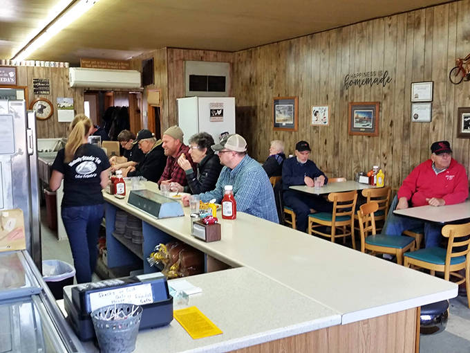 The dining area hasn't changed in decades because some things &ndash; like good conversation over better food &ndash; never need upgrading.