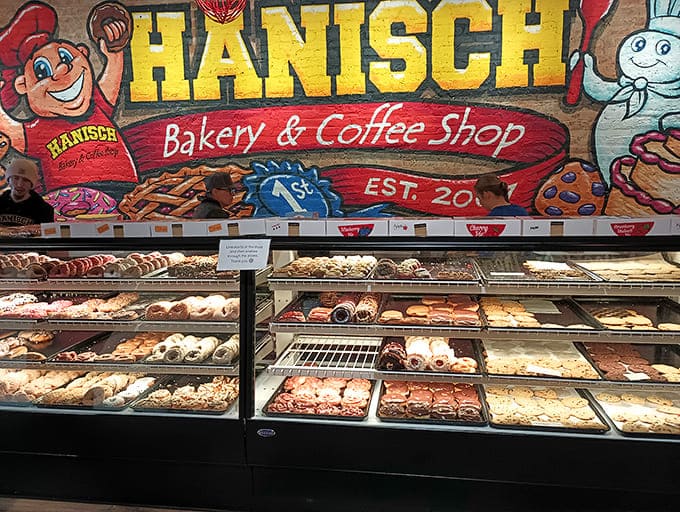 The display case is a dangerous place for anyone with decision-making issues, offering row after row of pastries that all deserve your immediate attention and affection.