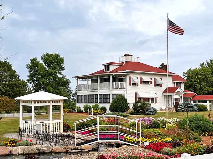 Gilfillan Farm Estate showcases rural elegance with its white colonial architecture, vibrant gardens, and glimpse into agricultural heritage.