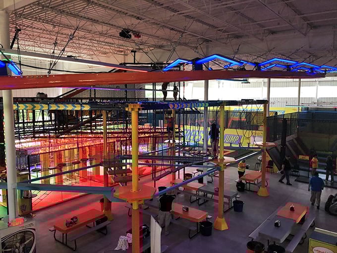 The high ropes course transforms ordinary visitors into tightrope walkers, creating stories they'll tell (and embellish) for years to come.