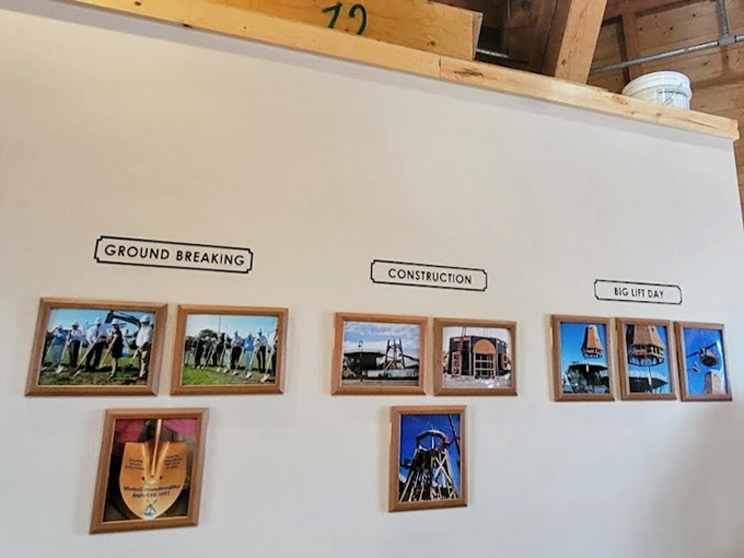 Historical photos document the windmill's journey from concept to reality &ndash; a community dream built through determination and Dutch ingenuity.