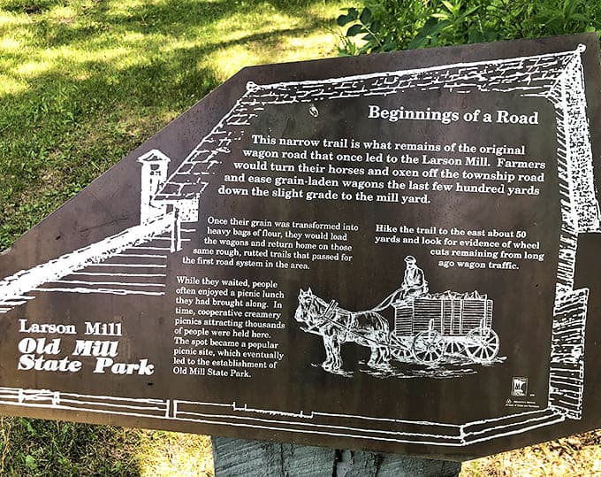 "Beginnings of a Road" &ndash; where wagon wheels once carved paths through the wilderness, your hiking boots now follow.