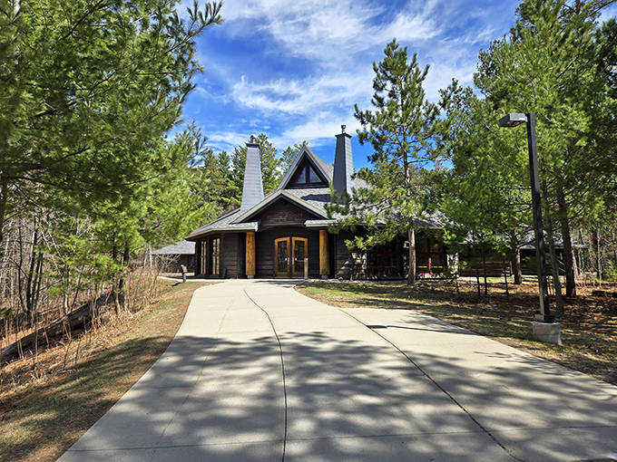 Not your average visitor center! This rustic lodge welcomes travelers with Minnesota charm that says "come in, warm up, stay awhile."