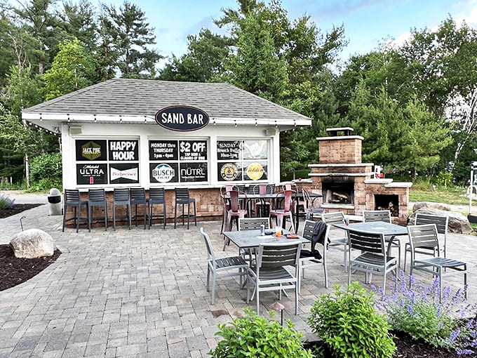 Proof that "beach bar" isn't just for tropical destinations &ndash; Minnesota's version comes with fewer palm trees but equal relaxation potential.