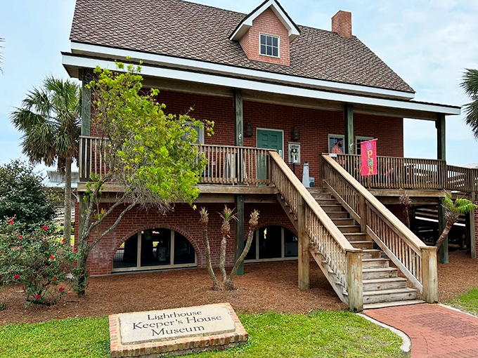 This unassuming stone marker tells a remarkable story of persistence &ndash; four dates chronicling the lighthouse's original construction, rebuilds, and triumphant resurrection.