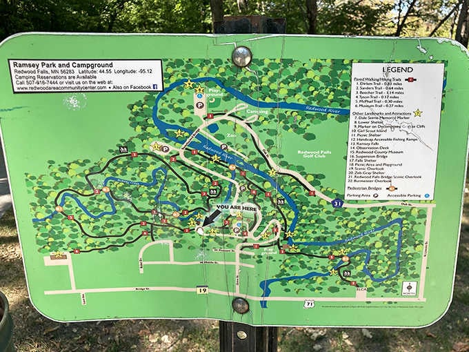 The safari's driving map reveals the adventure ahead &ndash; a winding journey through habitats that feel worlds away from Wisconsin.