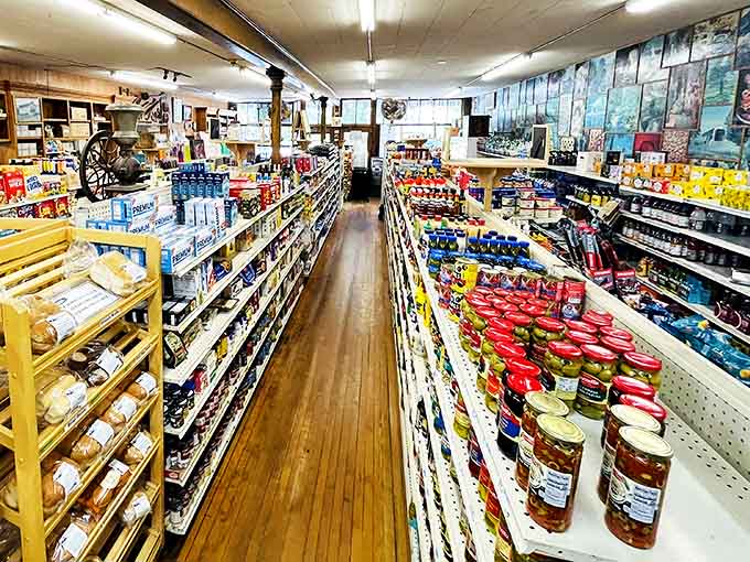 The store's interior feels like a living museum where history and modern convenience coexist in perfect harmony.