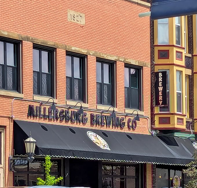 Millersburg Brewing Company tempts passersby with promises of craft beers that taste like Ohio history in a glass.