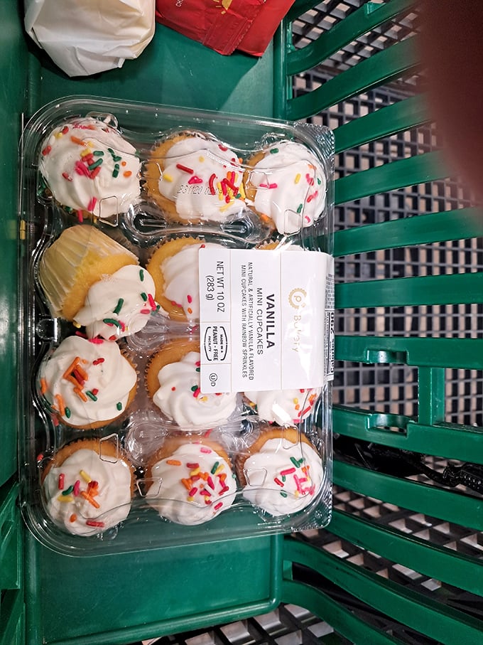 These vanilla cupcakes with rainbow sprinkles aren't just desserts &ndash; they're little handheld happiness bombs waiting to brighten someone's day.