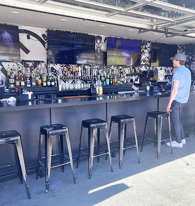 The outdoor sanctuary &ndash; where gamers come to breathe, strategize, and debate whether Pac-Man or Ms. Pac-Man has the superior maze.