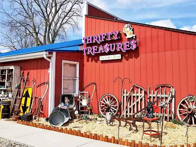 Garden treasures and architectural salvage create an outdoor gallery &ndash; that rusty wagon wheel might be exactly what your garden's been missing.