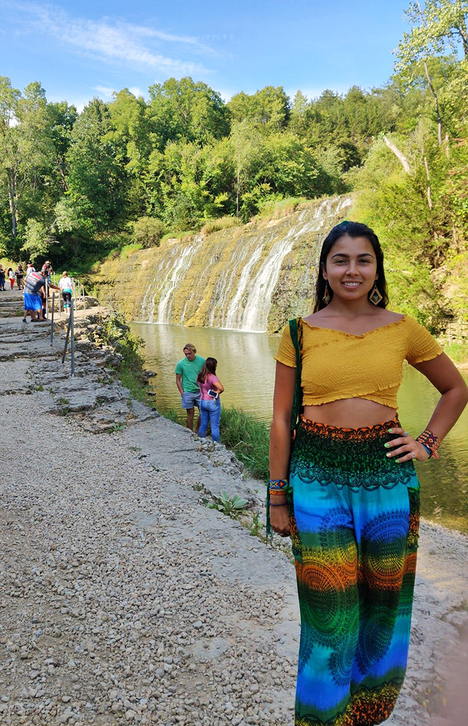 The Galena Territory thoughtfully provides designated photo spots, because if you didn't Instagram it, did you even waterfall?