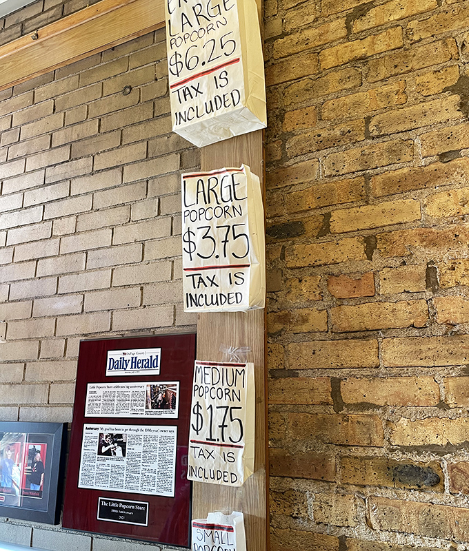 These handwritten price signs have the charming authenticity of a place that values tradition over trendy marketing&mdash;and includes the tax to boot!
