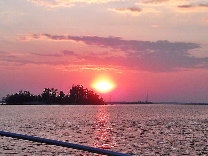 Day's final act at Voyageurs paints the sky in impossible pinks and oranges, silhouetting islands against a backdrop worthy of framing.