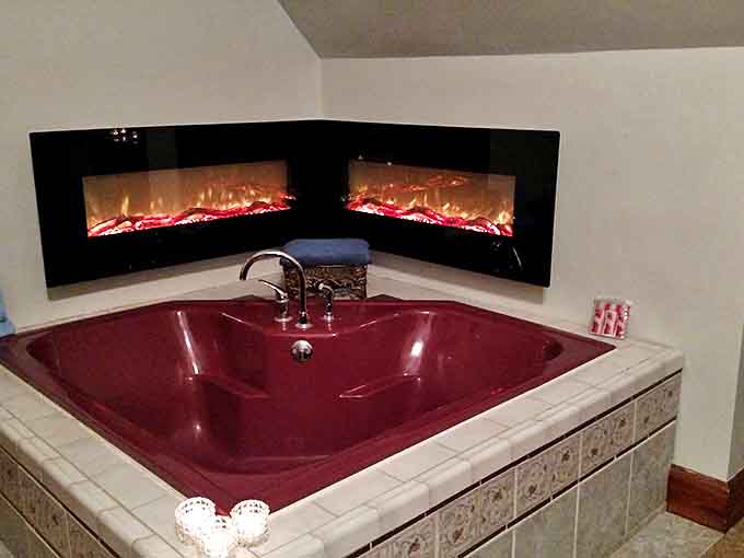 When your bathtub is this fancy, taking a bath stops being hygiene and starts being an event worth scheduling into your day.