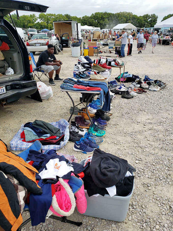 Weekend flea markets transform the South Drive-In grounds into a treasure hunter's paradise, where one person's castoffs become another's vintage finds.