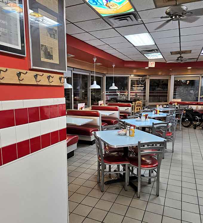 The dining area's vintage charm comes complete with Chicago memorabilia &ndash; walls that tell stories if you take the time to listen.