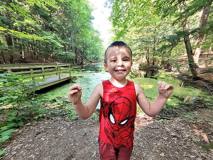 Young visitors discover that exploring nature beats screen time any day, especially when there's actual adventure to be had outdoors.