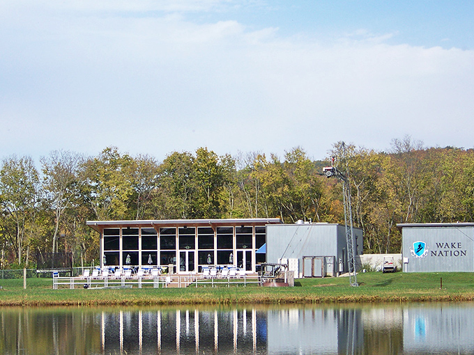 Wake Nation's modern facilities provide comfort and convenience between aquatic adventures, with views that inspire your next challenge.