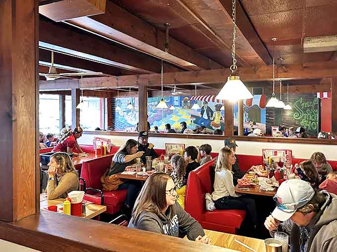 The dining room hums with the happy sounds of people enjoying real food without pretense &ndash; a community united by good taste.