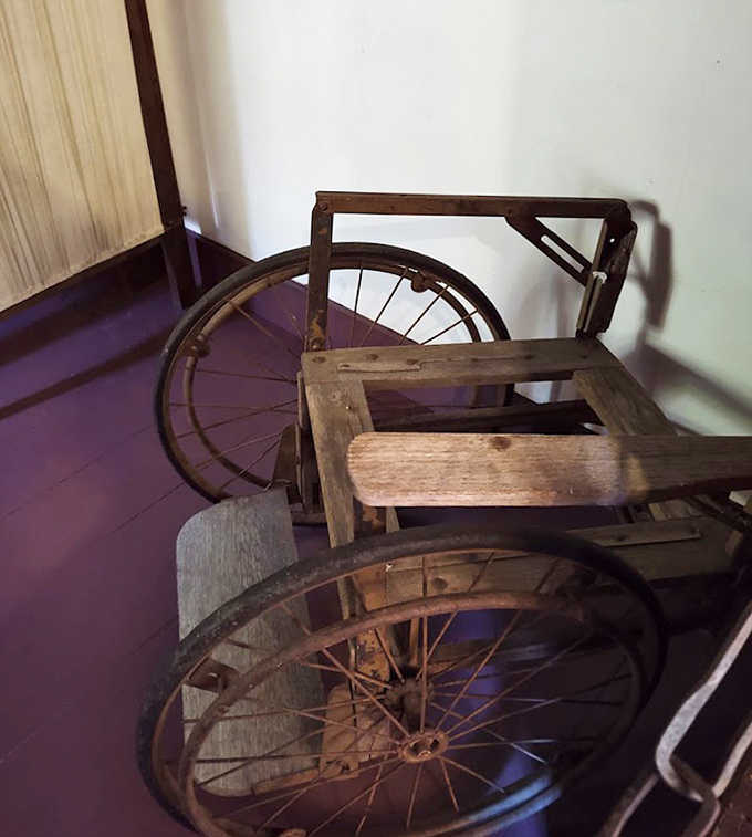This primitive wheelchair reminds us that mobility aids have ancient roots&mdash;though the bumpy ride on those wooden wheels was no joyride.