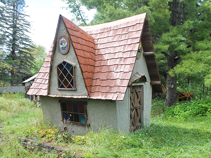 Stained glass windows no bigger than your palm somehow capture and transform sunlight into miniature rainbows.