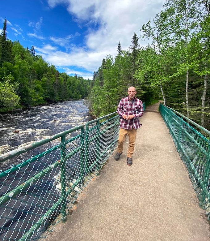 Visitor: Standing at the edge of nature's mystery, visitors can't help but wonder where all that water goes after plunging into the kettle.