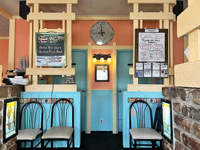 The waiting area at Wampach's &ndash; where anticipation builds and the aroma of breakfast makes patience a challenging virtue.