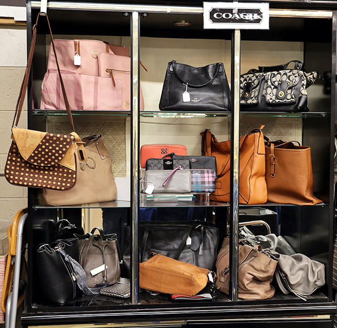 Coach bags: Designer heaven at thrift store prices! These leather beauties prove that luxury and budget-consciousness can peacefully coexist.