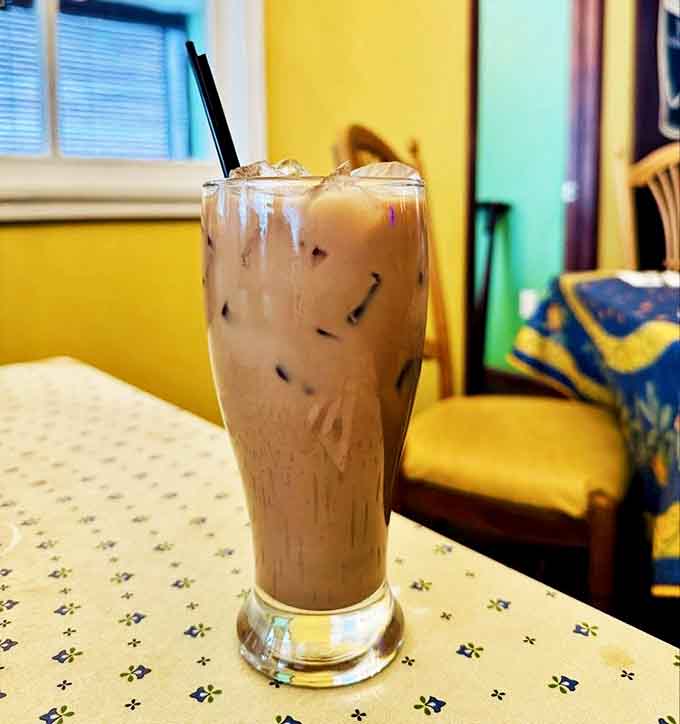 An iced coffee that's more than a caffeine delivery system &ndash; it's a creamy, perfectly balanced afternoon pick-me-up in a tall glass.