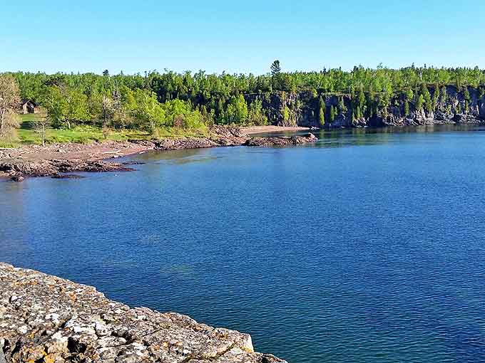 Dramatic cliffs worthy of a Scandinavian saga rise from Superior's waters, their faces etched by centuries of wind and wave.