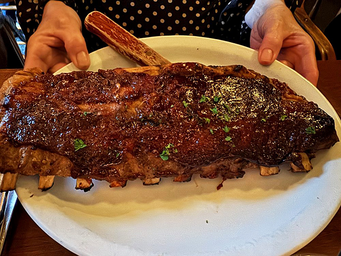 The New York Strip, cooked to ruby perfection, proves that Wisconsin knows its beef as well as any steakhouse in the country.