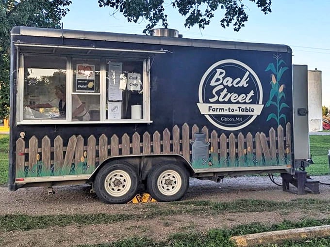Farm-to-table goes mobile at Back Street's food truck, where local flavors fuel sunflower adventurers with Minnesota-grown goodness.
