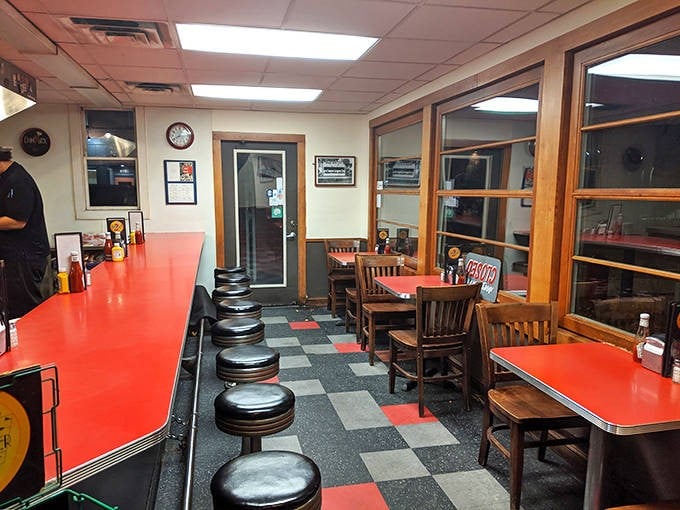 The seating area may be compact, but that just means you're never far from your next delicious bite or an interesting conversation.