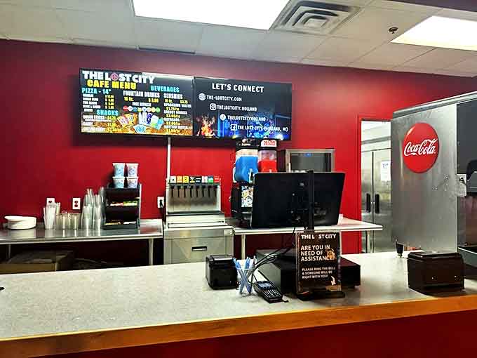 Command central for refreshments and game cards, where friendly staff fuel your adventure with snacks and insider tips.