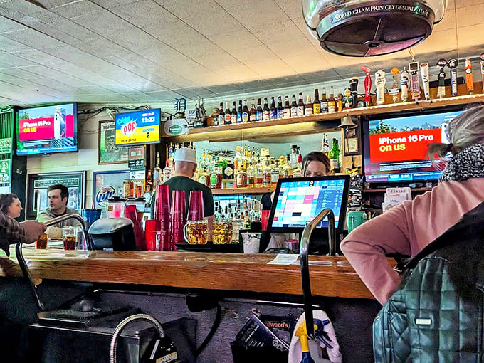 Bar: Where stories flow as freely as the drinks &ndash; the heart of Dagwood's operation keeps spirits high and glasses full.