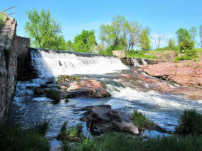 This shaded picnic area offers the perfect spot to rest weary legs while contemplating how much better sandwiches taste when eaten in paradise.