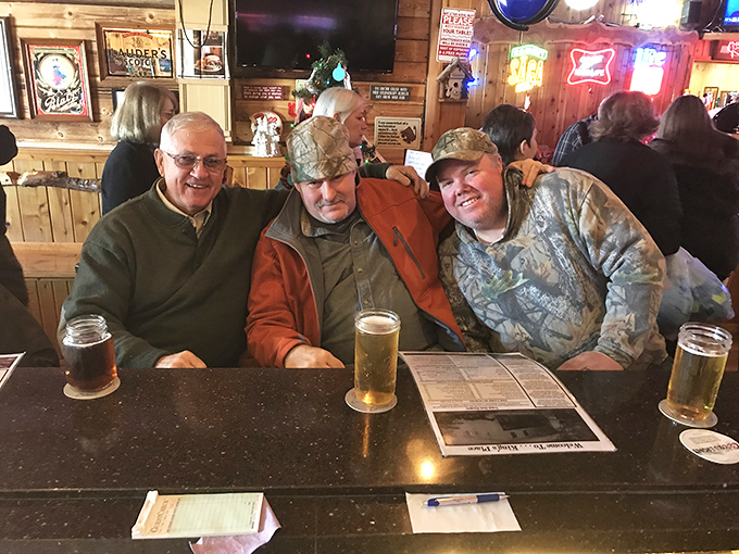 Friends gathering over cold beers and great conversation &ndash; the true spirit of King's Place captured in a single moment.