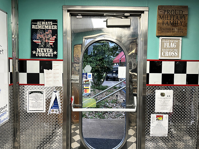 The entrance to Cruisers isn't just a doorway &ndash; it's a portal to simpler times when food was meant to comfort, not impress.