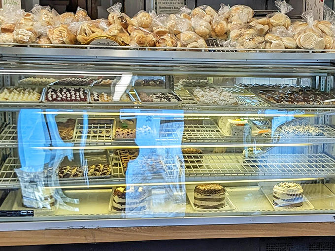 A treasure trove of temptation &ndash; each tray holds someone's perfect morning, afternoon pick-me-up, or well-deserved treat.