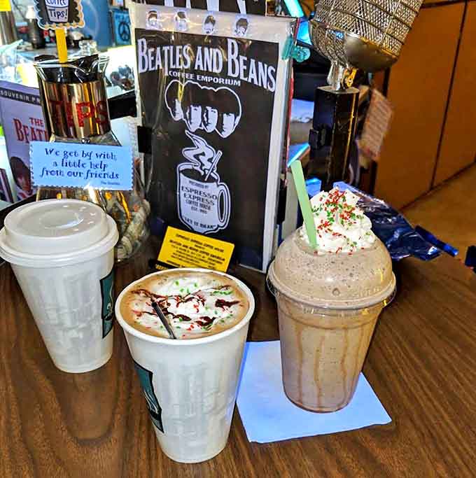 These frappuccinos aren't just cold &ndash; they're cool, with whipped cream mountains and colorful sprinkles that make them as fun to photograph as to drink.