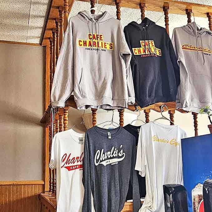 Classic black swivel stools line the counter &ndash; the best seats in the house for solo diners seeking conversation.