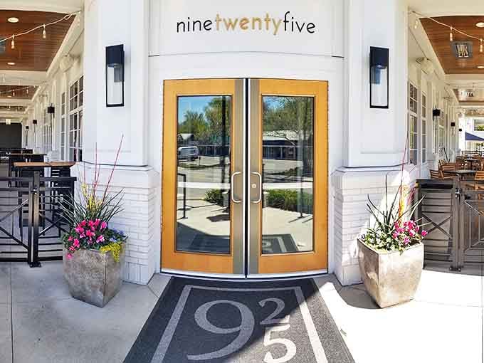 Ninetwentyfive's bright yellow doors promise the kind of welcome that makes you feel like the guest they've been waiting for all day.