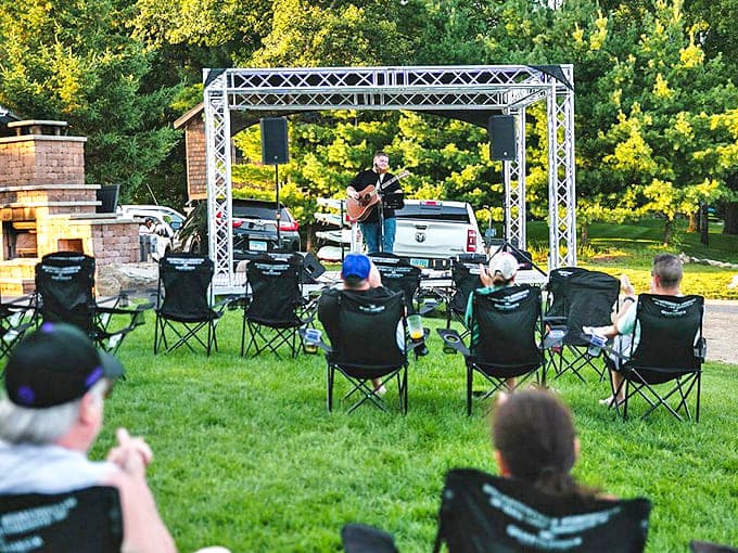 Where acoustic melodies float across the grass while the sunset provides nature's light show &ndash; no tickets required.
