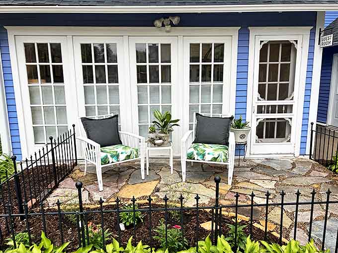 The perfect spot to sip something refreshing while watching the world go by at a pace that doesn't involve scrolling or swiping.